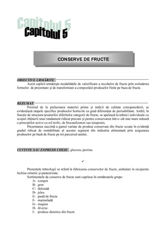 Conserve de fructe net | PDF | Chemistry | Science