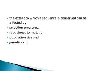 Conserved sequences | PPT