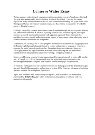 Conserve Water Essay.pdf