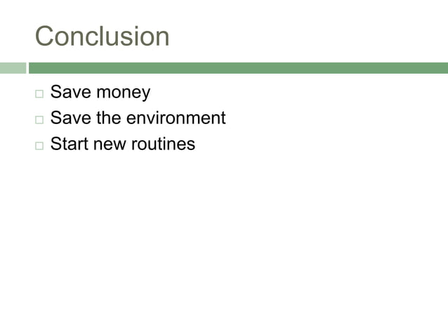 Conserving Energy | PPT