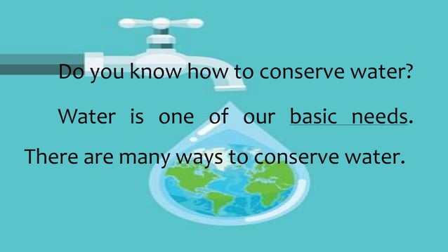 Conserving Water | PPTX