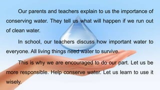 Conserving Water | PPTX