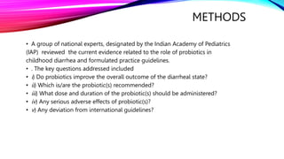 consensus guidelines for probiotics- journal review md pediatrics | PPTX