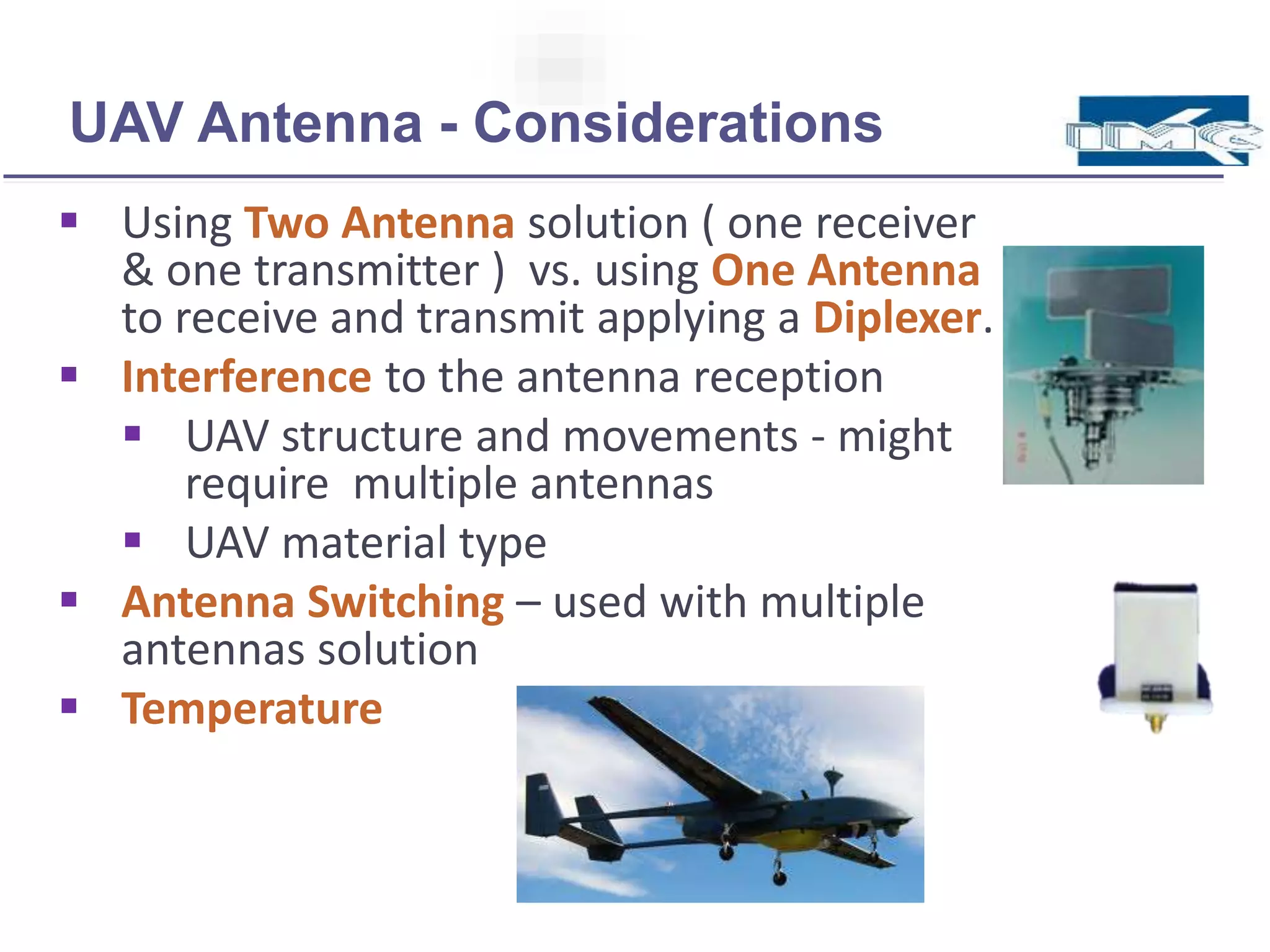 Considerations for choosing a data link for UAV | PPTX