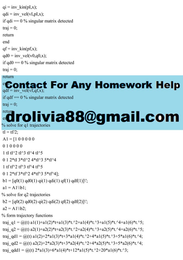 Consider a 4-Link robot manipulator shown below. Use the forward kine ...