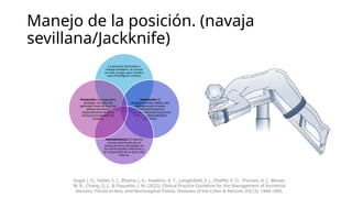 Consideraciones anestésicas en cirugía para fístula anal: manejo y ...