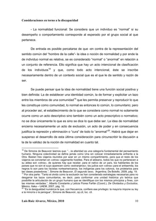 Consideraciones en torno a la discapacidad | PDF