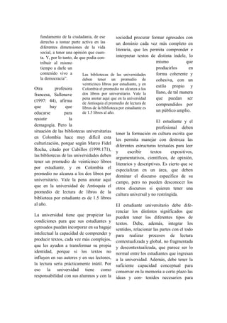 Consideraciones lectura ejemplo | PDF