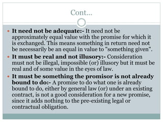 Consideration Business Law | PPTX