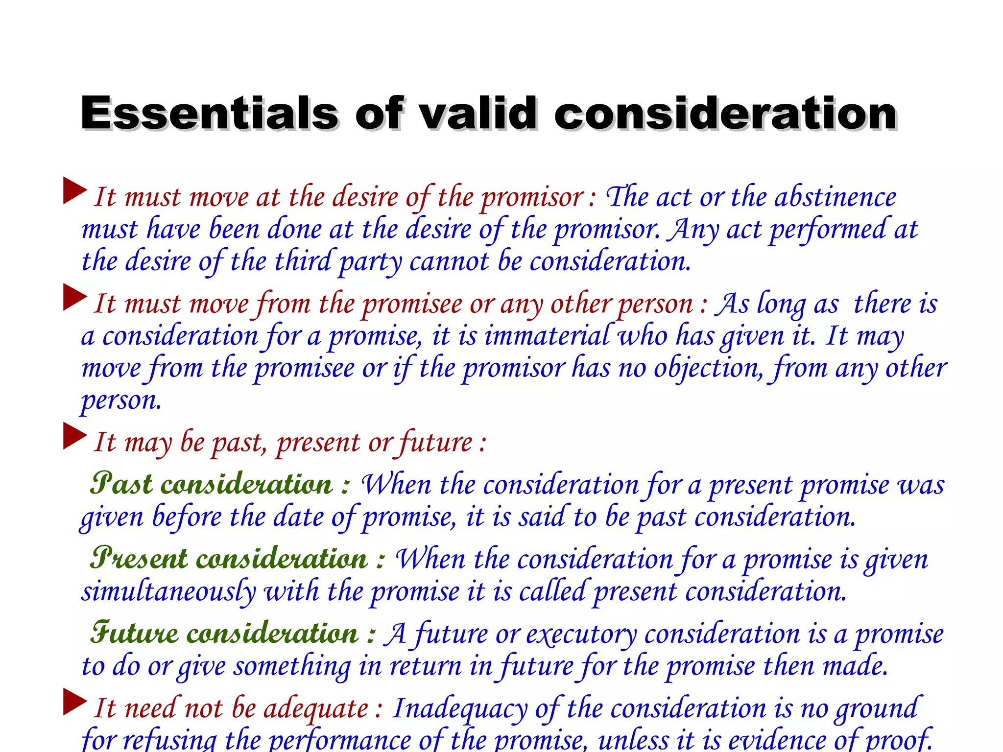 Consideration | PPT