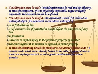 Consideration- Business Regulation | PPT