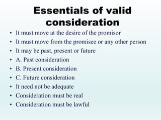 Consideration- Business Regulation | PPT