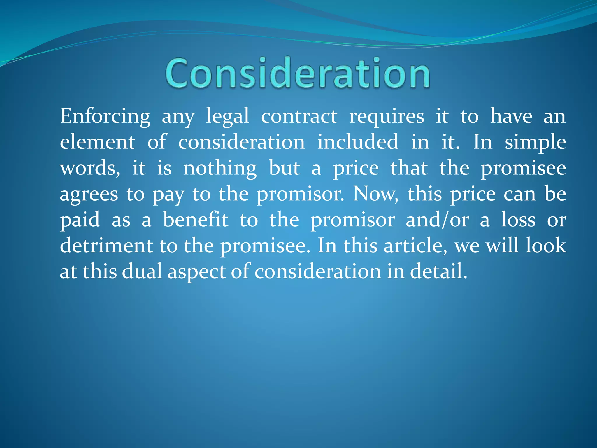 Consideration | PPT