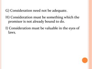 Consideration and valid consideration | PPT