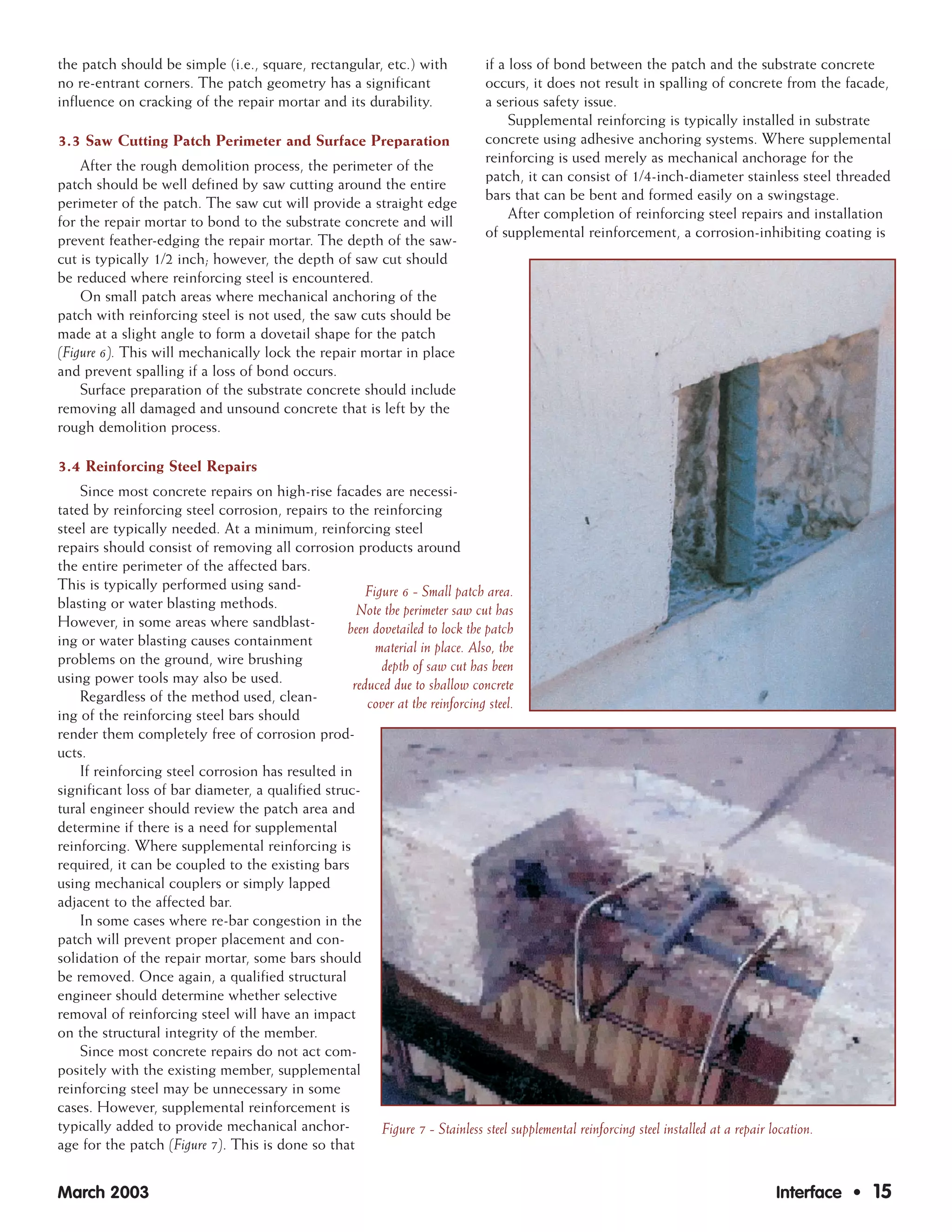 Consideration for repair of concrete building facades | PDF
