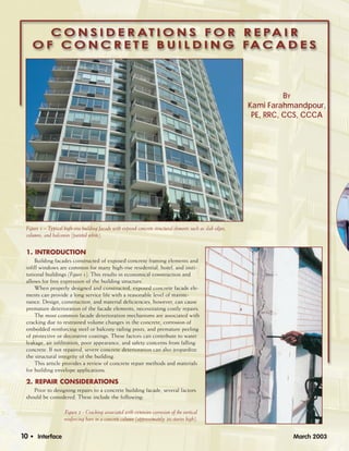 Consideration for repair of concrete building facades | PDF