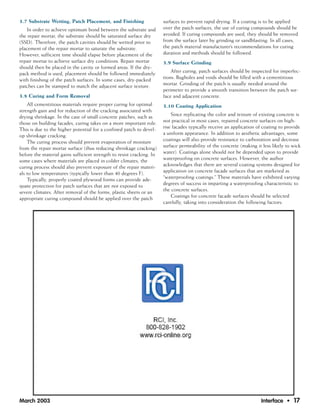 Consideration for repair of concrete building facades | PDF