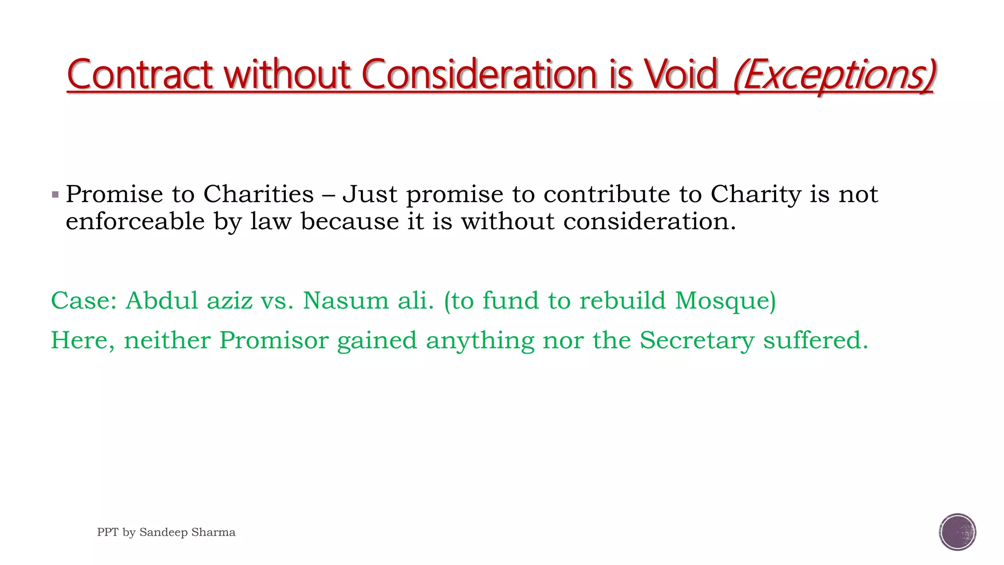 "Consideration" (Chapter 7) - Business Law | PPTX