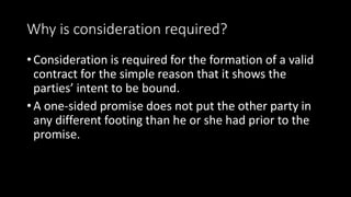 Consideration (from business law) | PPT