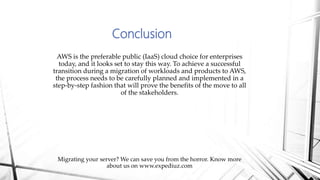 Considerations for large scale aws migration | PPTX
