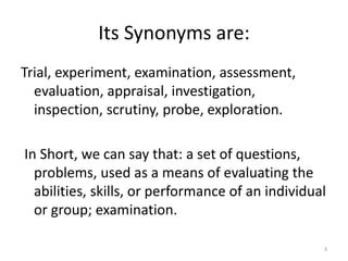Considerations in preparing relevant test items | PPTX | Standardized ...