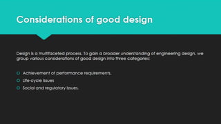 Considerations of good design | PDF