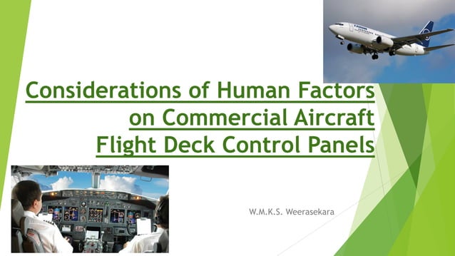 Considerations of human factors on commercial aircraft | PPT