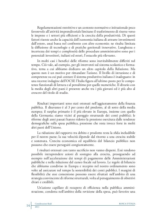 Considerazioni finali - Banca d'Italia