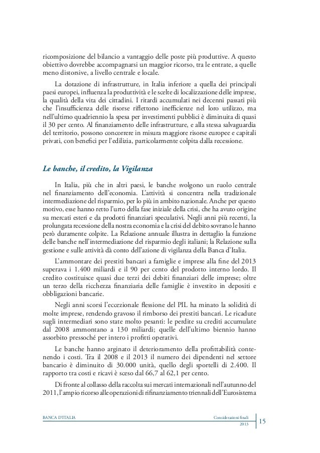 Considerazioni finali - Banca d'Italia