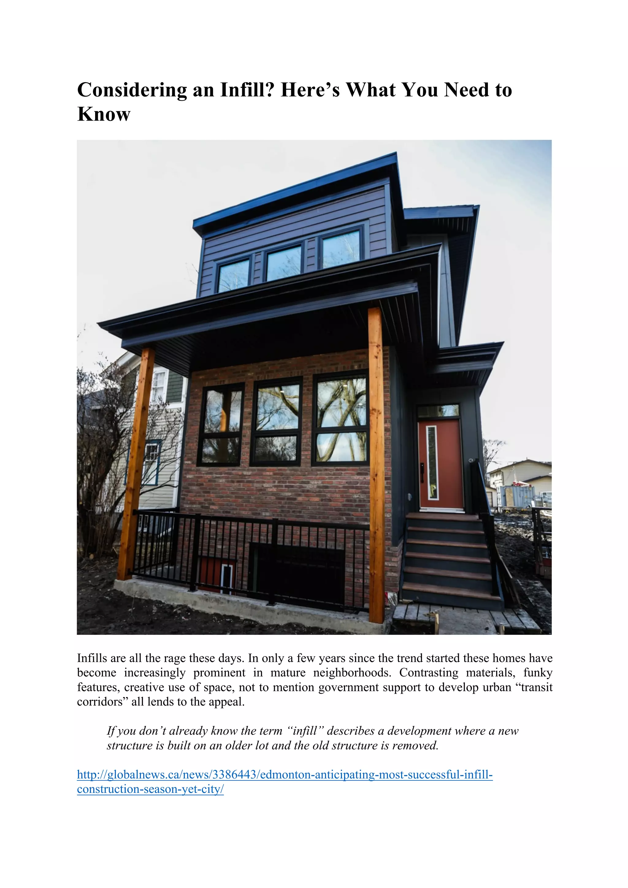 Infill Construction Guide | PDF