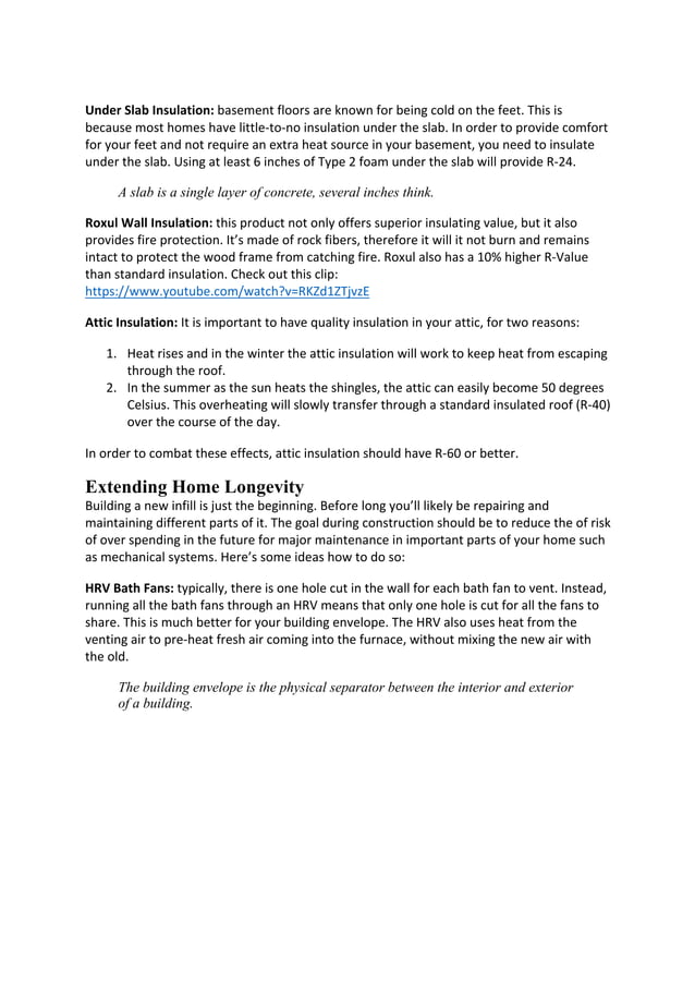 Infill Construction Guide | PDF