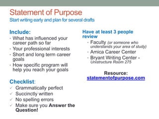 Bryant University - Considering graduate school | PPT