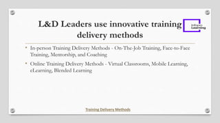 Consider the Following Before Choosing a Training Delivery Modality | PPT