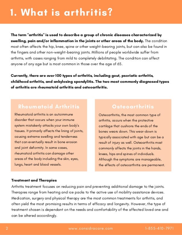 Caring for Arthritis | PDF