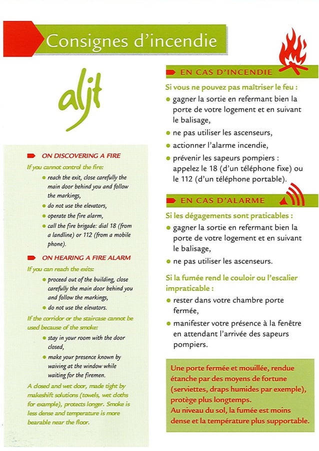 Consignes incendie | DOC