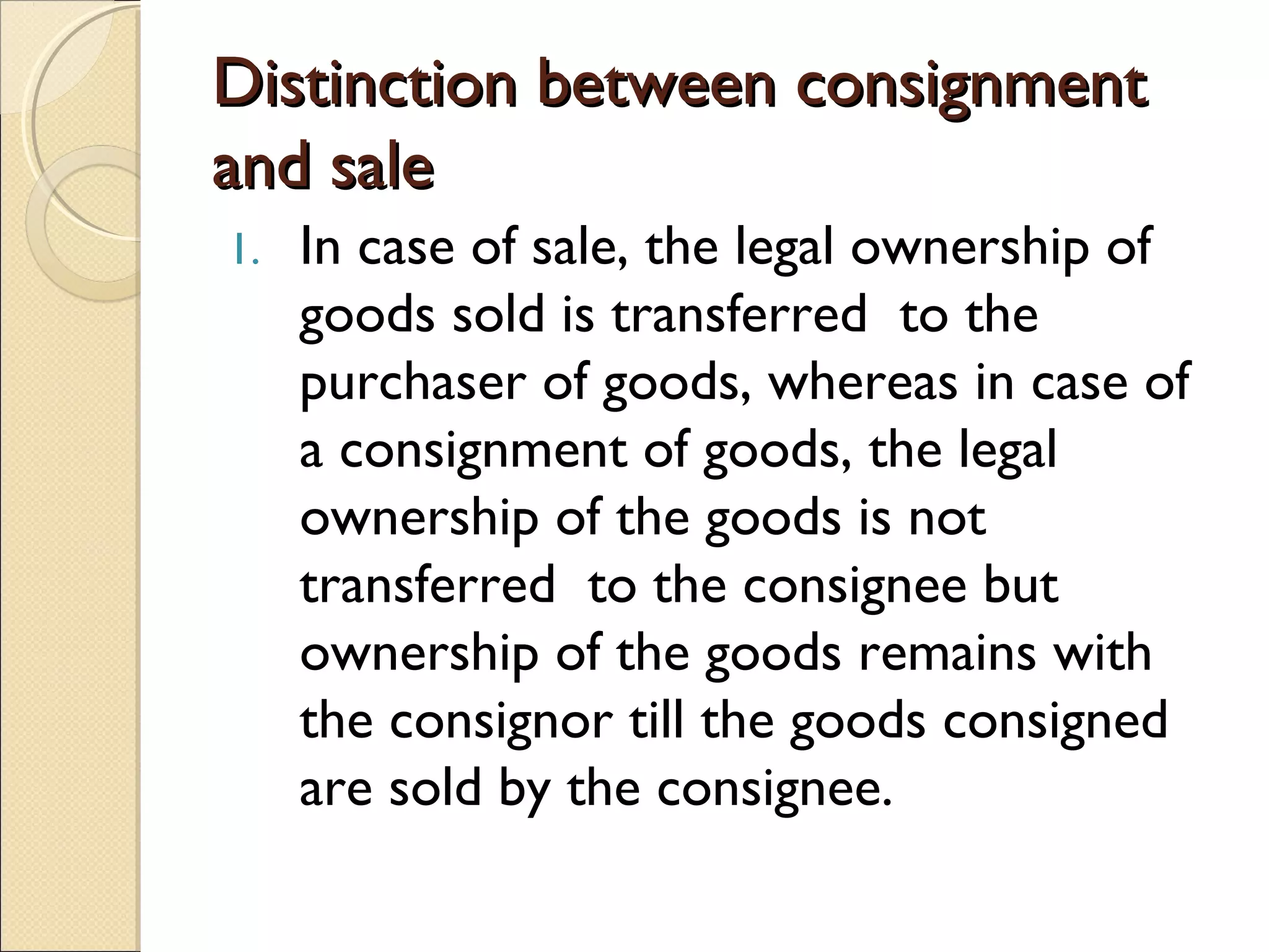 Consignment | PPT