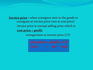 Consignment | PPTX
