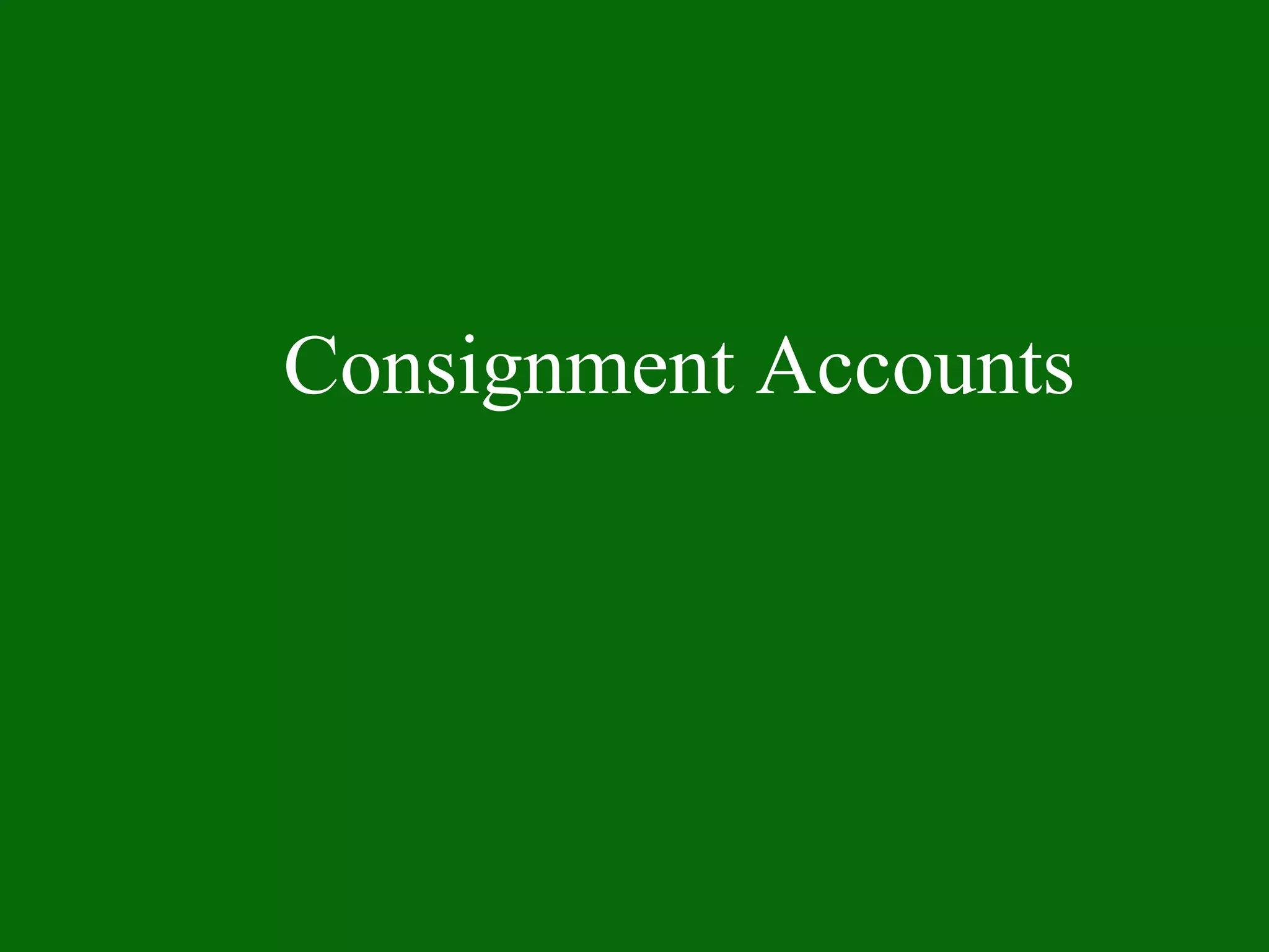 Consignment eng. - copy | PPT