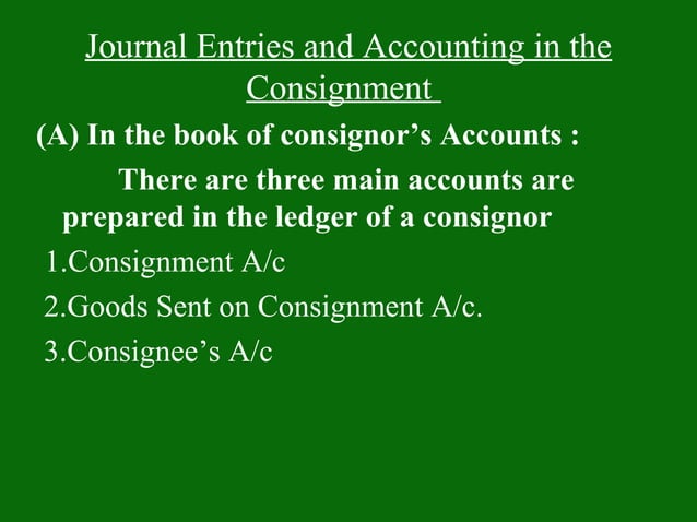 Consignment eng. - copy | PPT