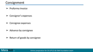 Consignment accounting | PPT