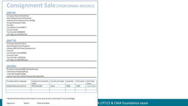 Consignment accounting | PPT