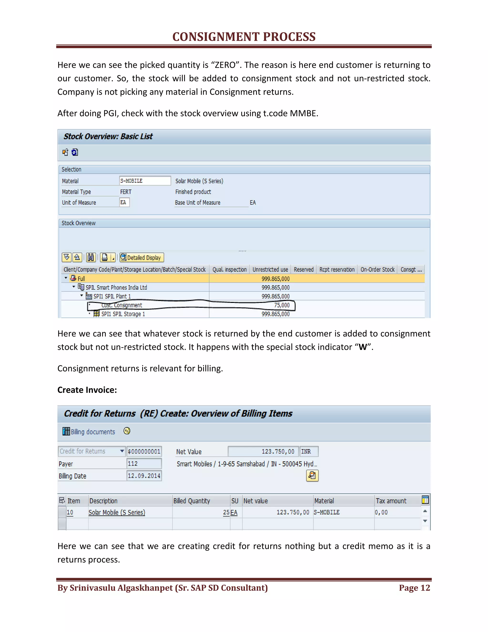 Consignment process | PDF