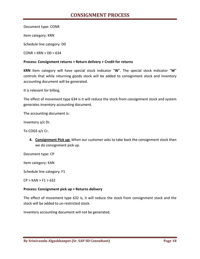 Consignment process | PDF