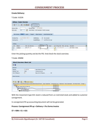 Consignment process | PDF