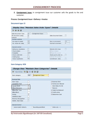 Consignment process | PDF