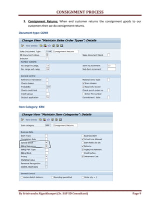 Consignment process | PDF