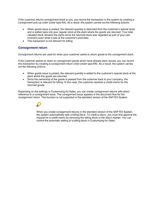 Consignment stock processing | PDF