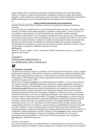 Consiliere educationala | PDF