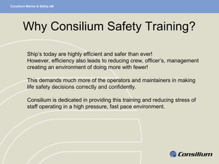 Consilium marine fire system training overview | PPT