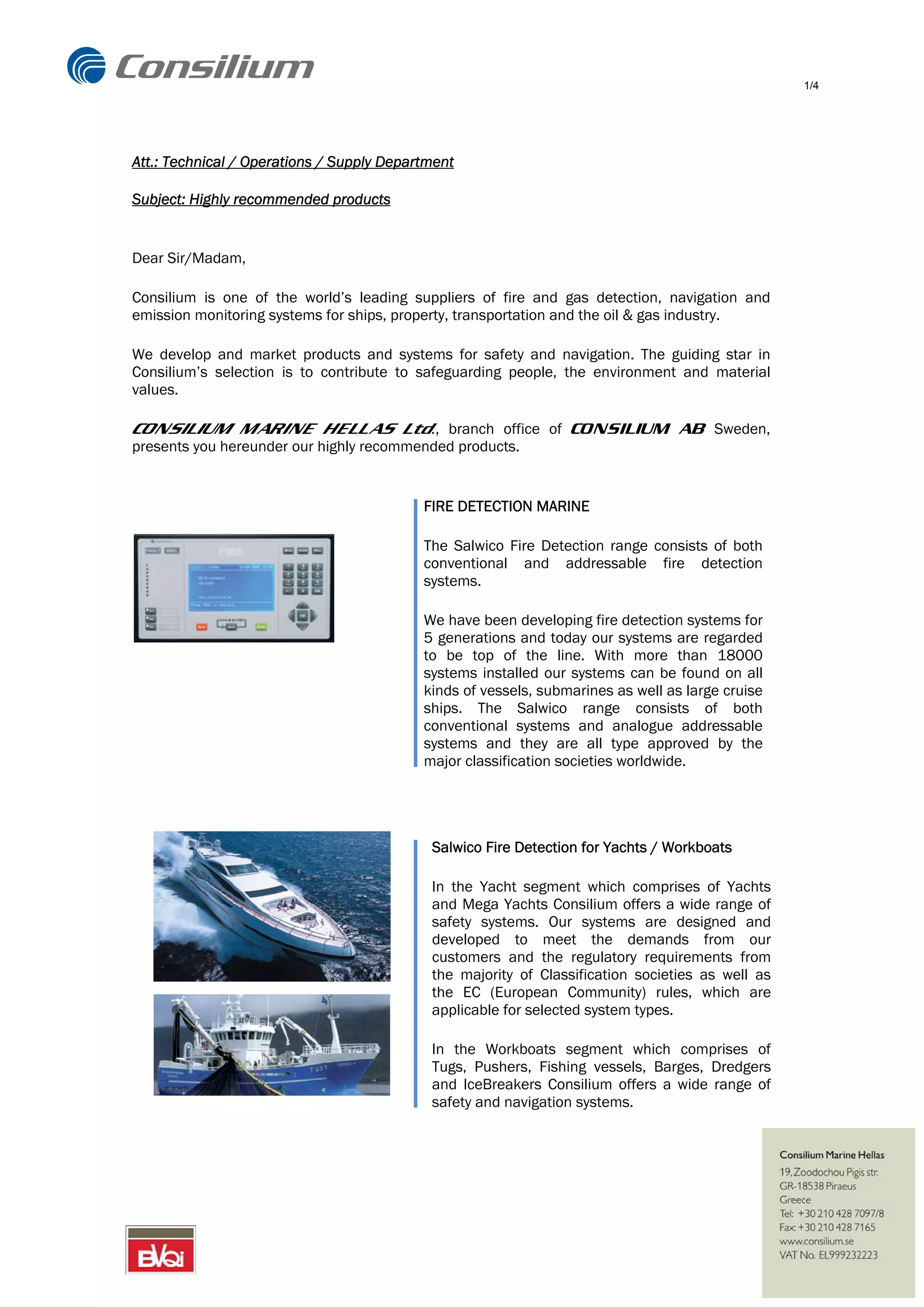 Consilium Products | PDF